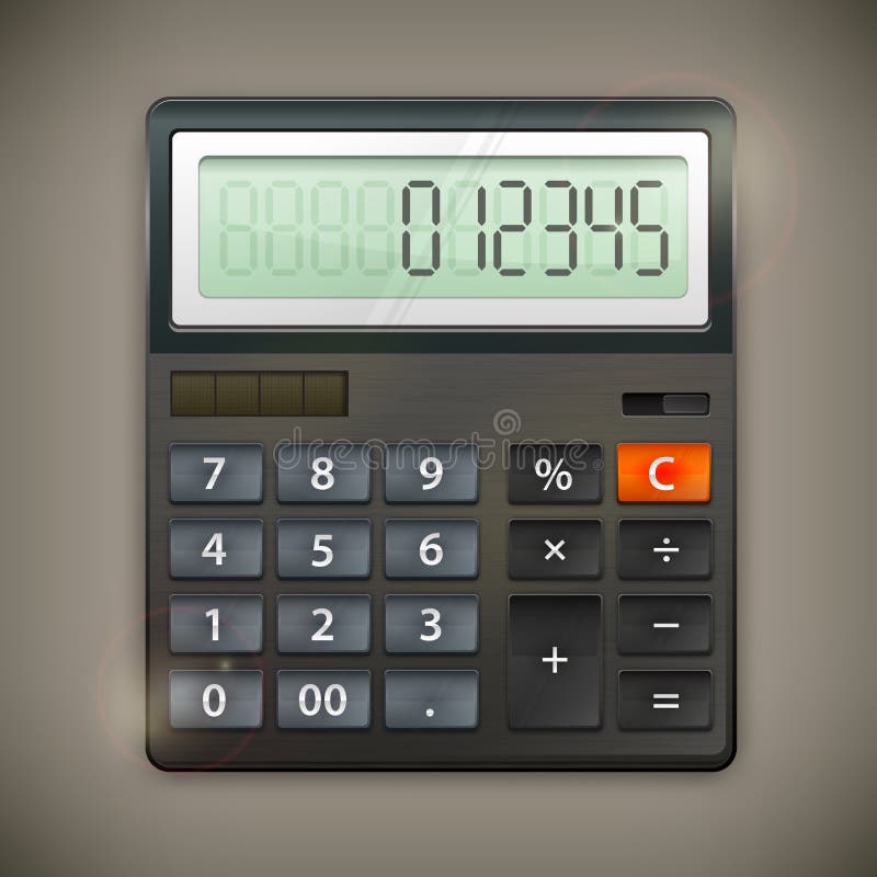 Calculator Number Display Stock Illustrations – 6,541 Calculator Number ...