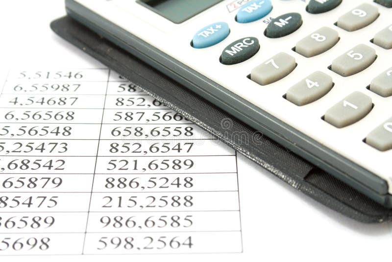 Calculator and data stock image. Image of office, account - 11410759