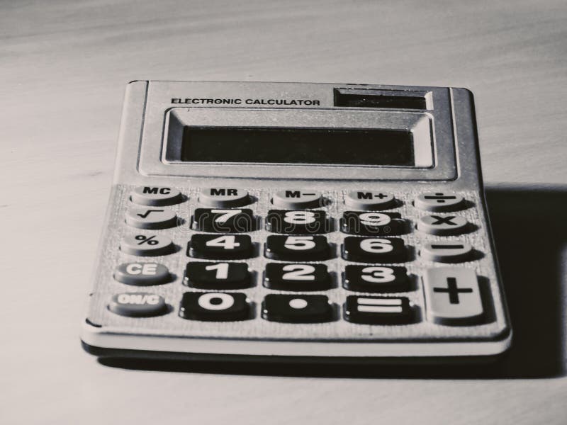 Calculator on the Desk. Preparation for the Math Exam Stock Photo ...