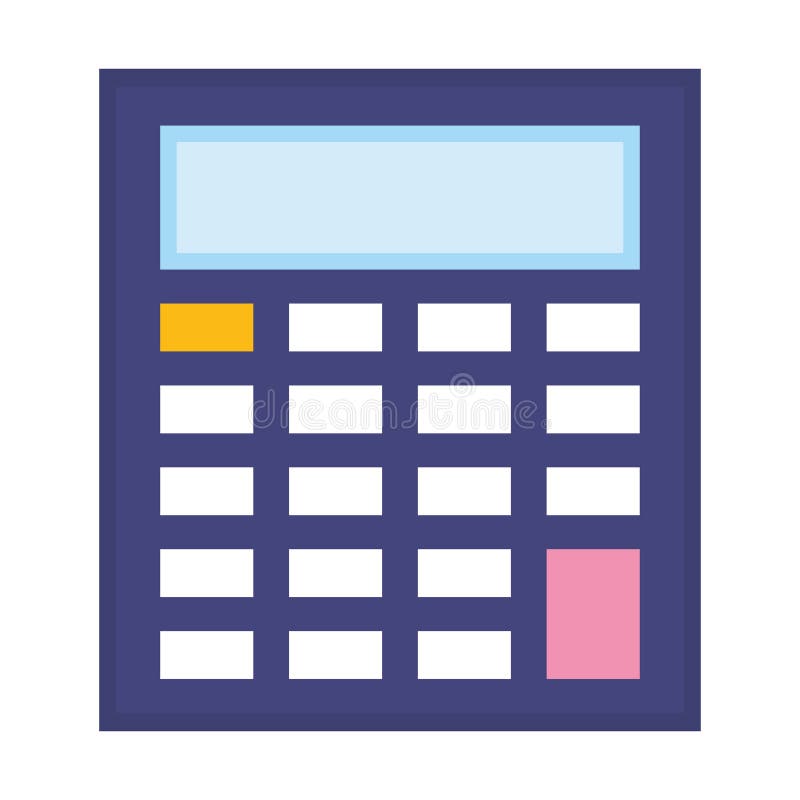 Calculator digital device stock vector. Illustration of calc - 240579114