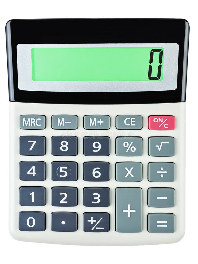 Calculator with 0 on Display Stock Photo - Image of calculate ...