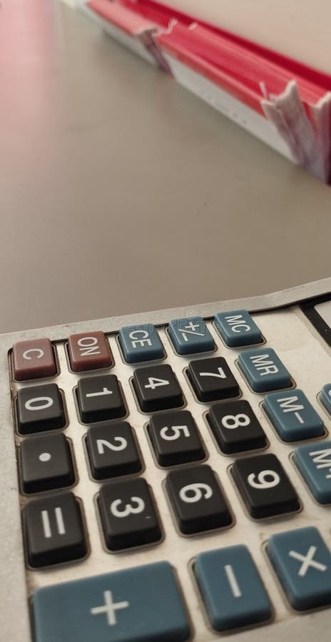 Calculator and Envelopes for Money and Check on Table in Bank Stock ...