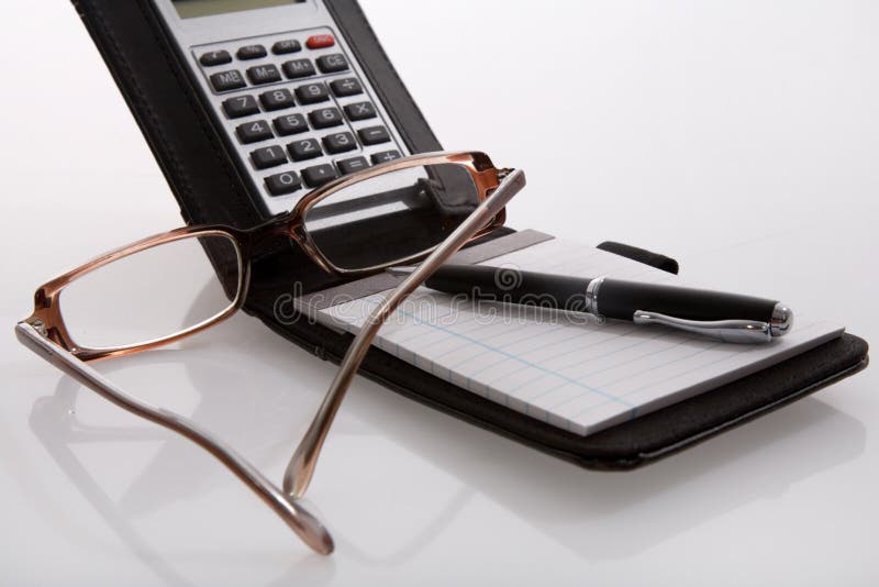 Calculator with Exercise Books Stock Photo - Image of data, facts: 6998770