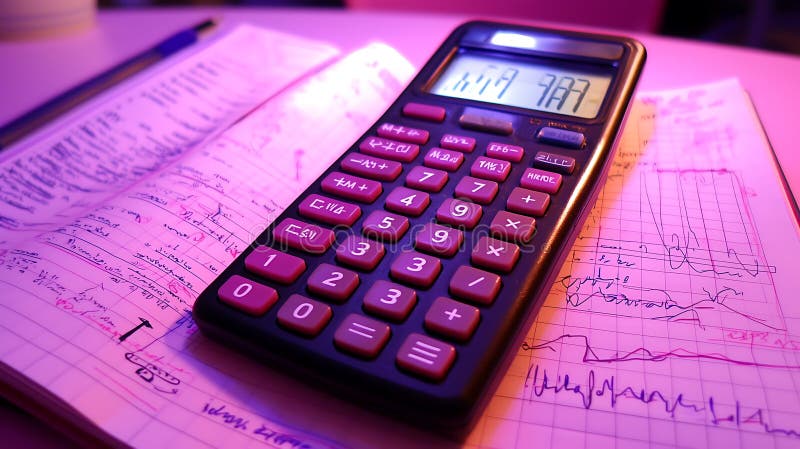 Calculator Machine on Financial Documents Stock Photo - Image of ...