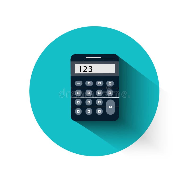 Calculator in flat design stock vector. Illustration of digital - 39358889 Calculator in flat design stock vector. Illustration of digital - 39358889