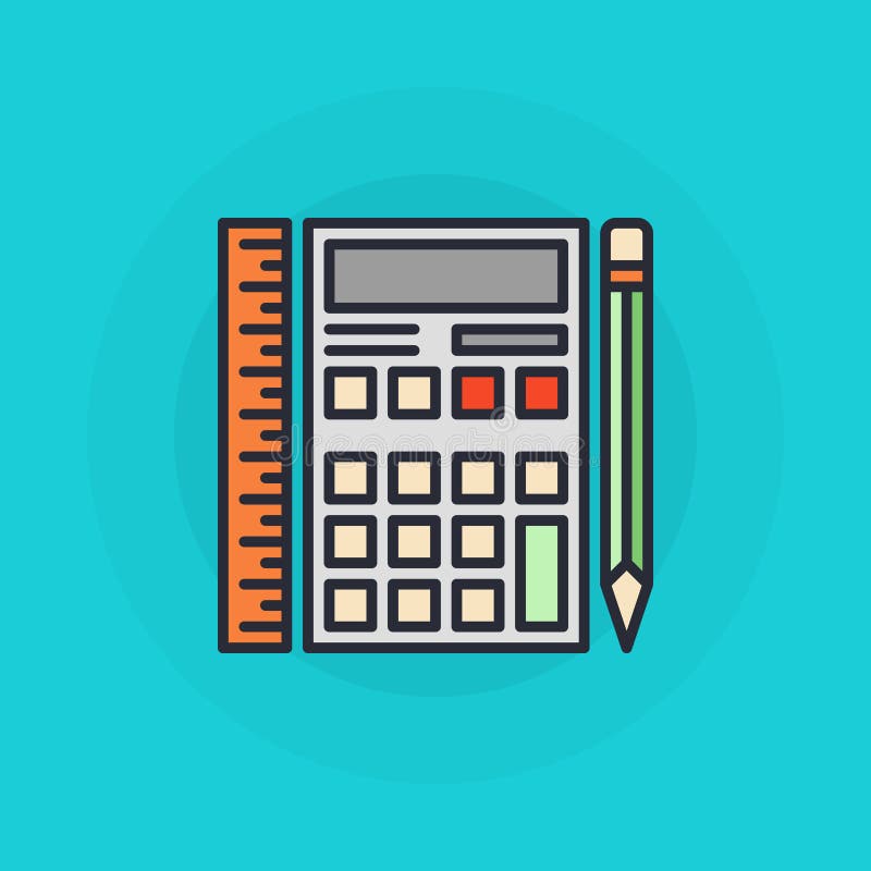 Math Flat Icons. Vector Colorful Mathematics Symbols Stock Vector ... Math Flat Icons. Vector Colorful Mathematics Symbols Stock Vector ...