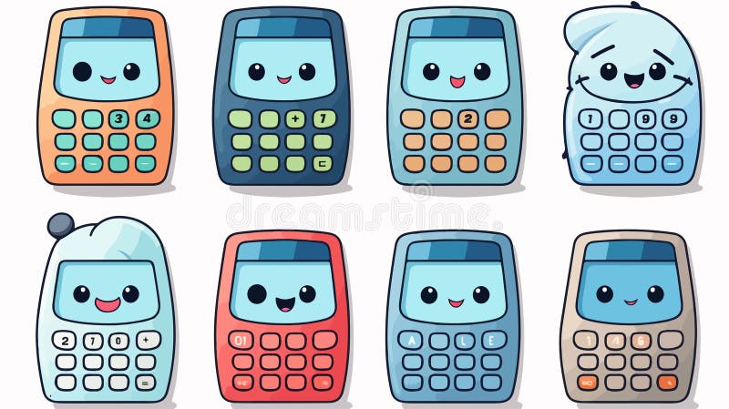 Calculator Functions Design Stock Vector - Illustration of buttons ...
