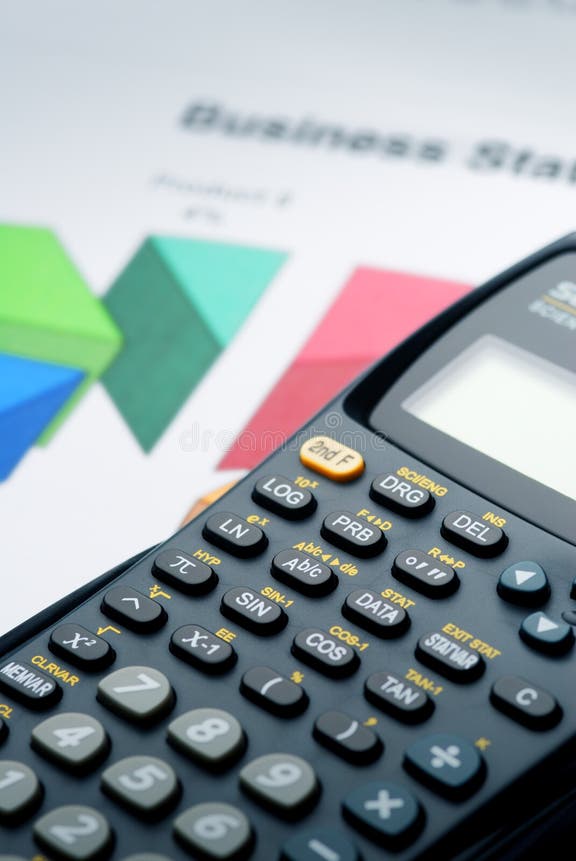 Calculator on the Graph stock photo. Image of benchmarking - 2925646