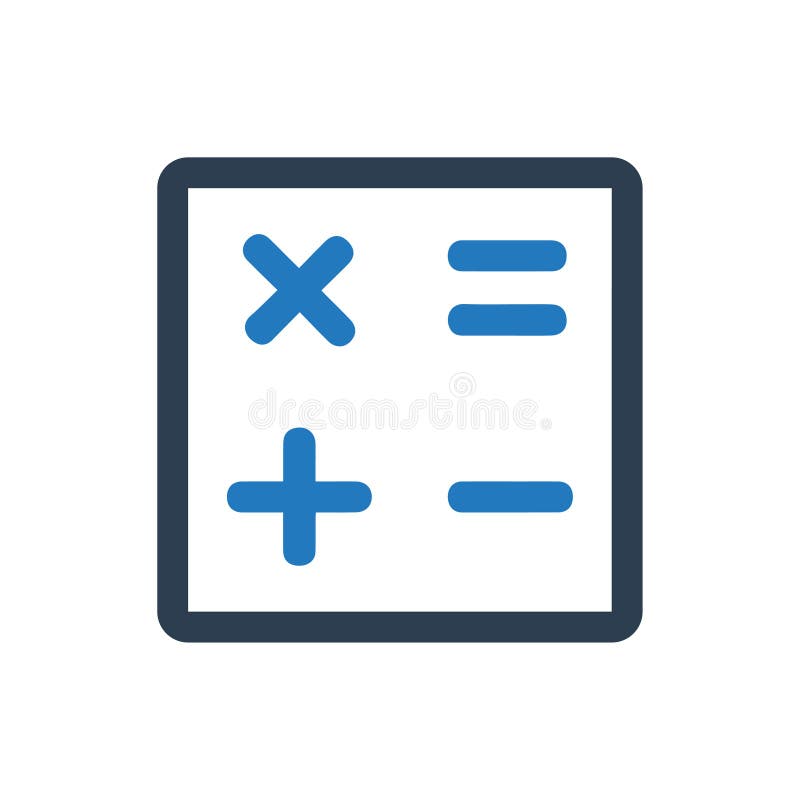 Math Calculator Icon stock vector. Illustration of symbol - 112019859