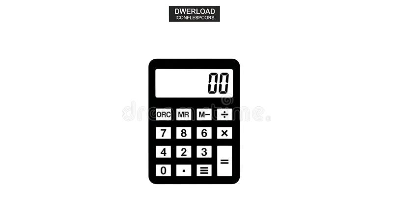 Simple Calculator Icon stock illustration. Illustration of basic ...