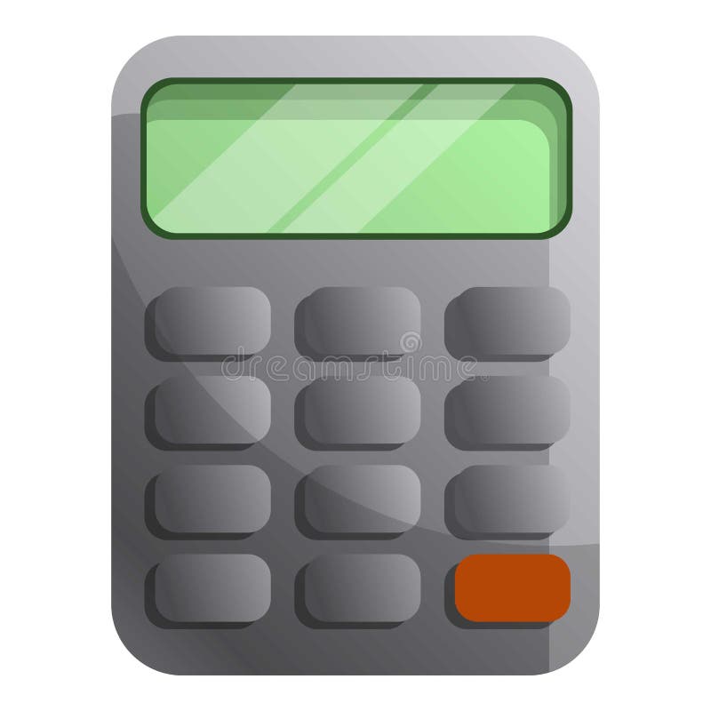 Calculator Cartoon Isolated Single Vector Icon Stock Vector ...