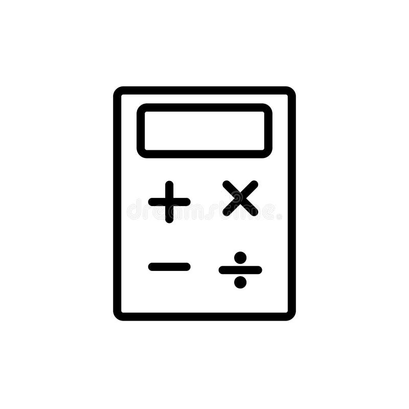 Calculator Icon Design Logo Vector Template Stock Illustration ...