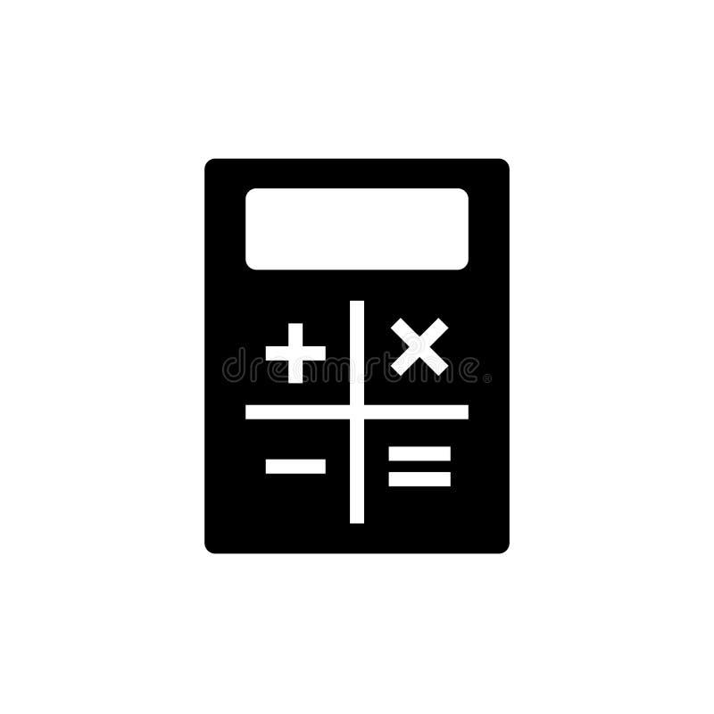 No Calculator Simple Icon Vector Stock Vector - Illustration of icon ...