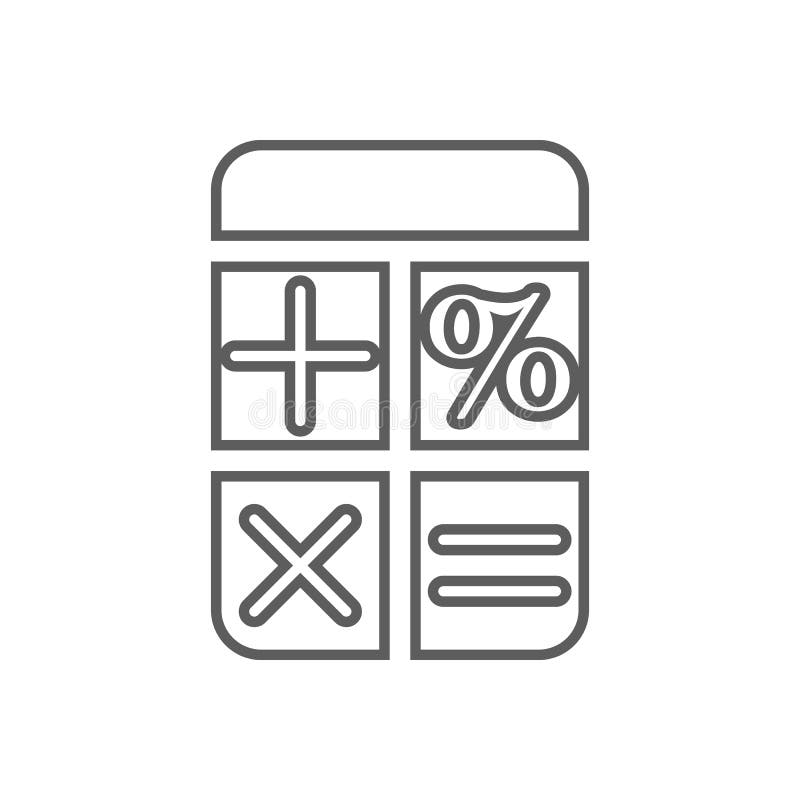 Calculator Icon. Element of Finance for Mobile Concept and Web Apps ...