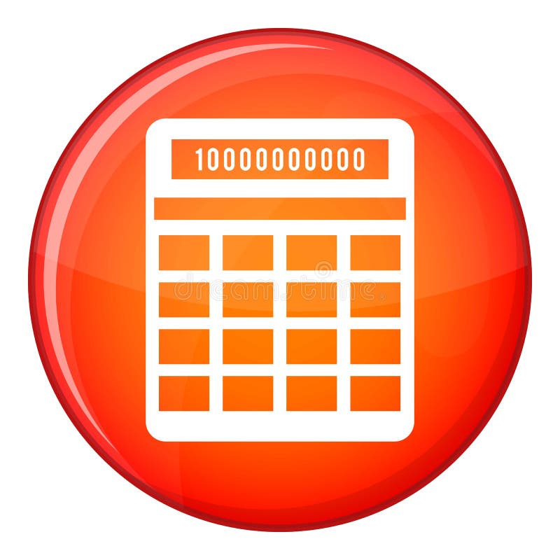 Calculator Icon, Flat Style Stock Vector - Illustration of finance ...