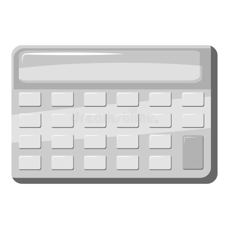 Calculator Icon, Gray Monochrome Style Stock Illustration ...