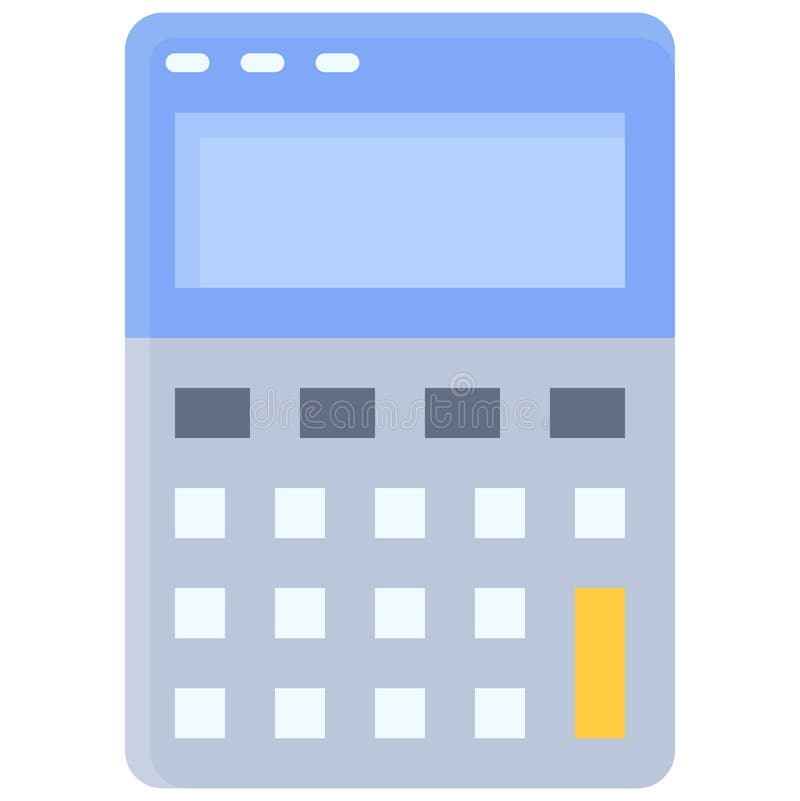 Calculator Icon, High School Related Vector Illustration Stock Vector ...