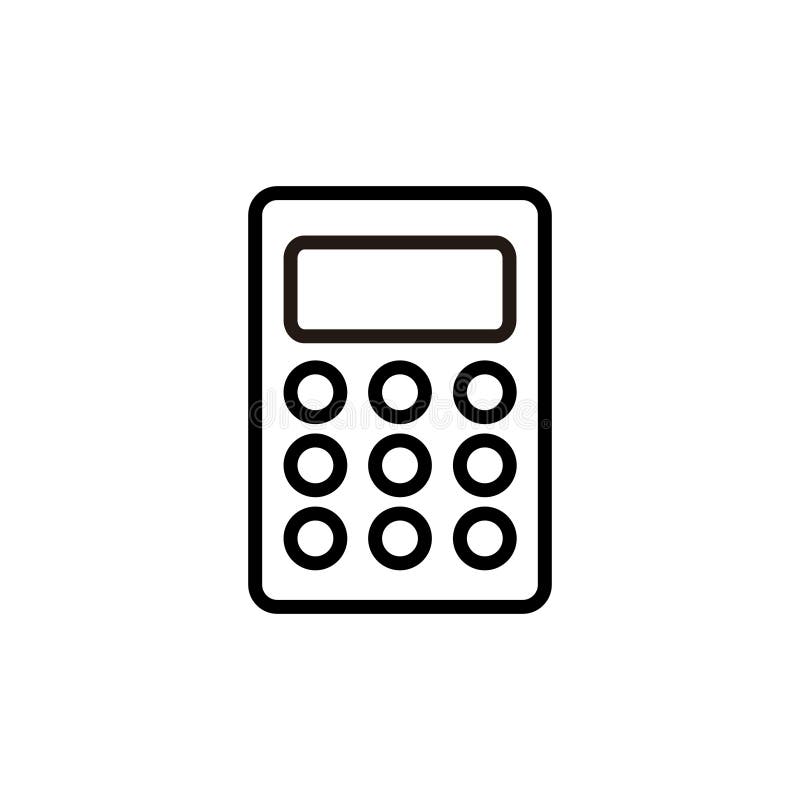 Calculator Icon Isolated on White Background. Calculator Vector Icon ... Calculator Icon Isolated on White Background. Calculator Vector Icon ...