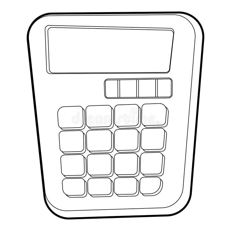 Calculator Icon, Isometric 3d Style Stock Vector - Illustration of ...