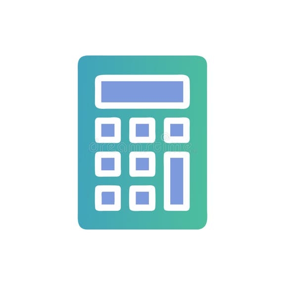 Calculator Icon for Math and Science Stock Image - Illustration of ...