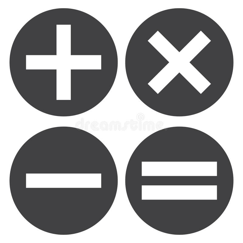 Calculator Icon, Mathematics Symbol. Vector Stock Illustration ...