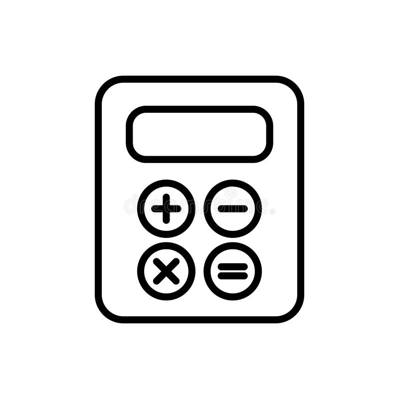 Calculator Icon Set. Accounting Calculate Vector Symbol Stock Vector ...