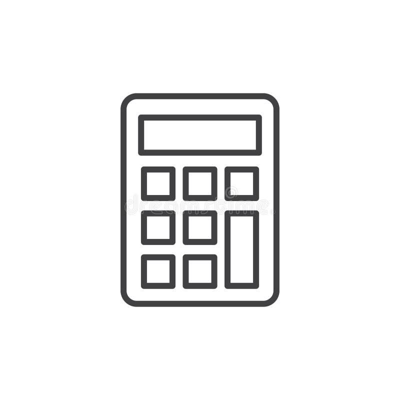 Calculator Icon Set. Accounting Calculate Vector Symbol Stock Vector ...
