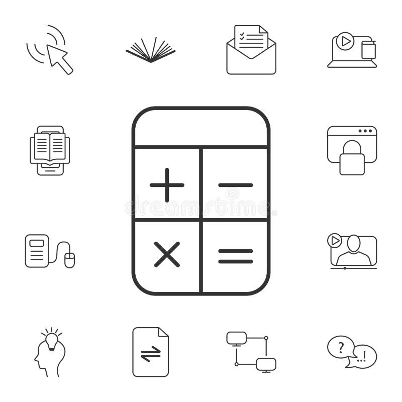 Calculator Icon. Simple Element Illustration. Calculator Symbol Design ...