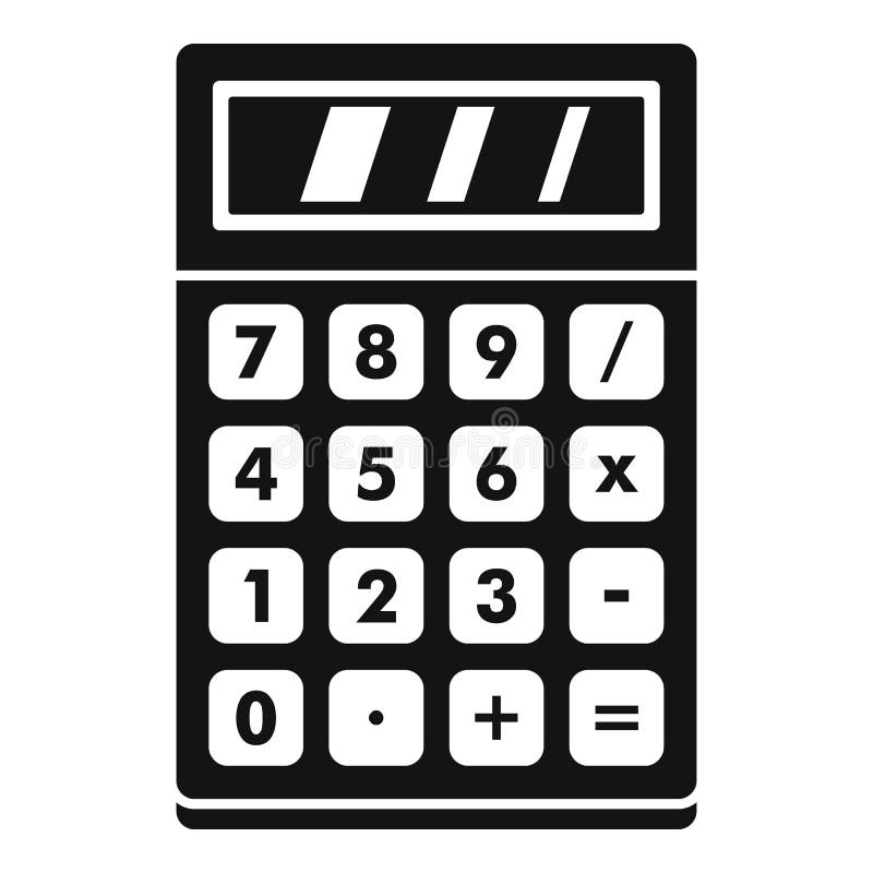 Calculator Icon, Simple Style Stock Vector - Illustration of education ...