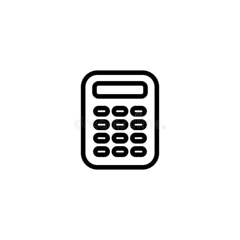 Calculator Icon Simple Vector Perfect Illustration Stock Illustration - Illustration of ...