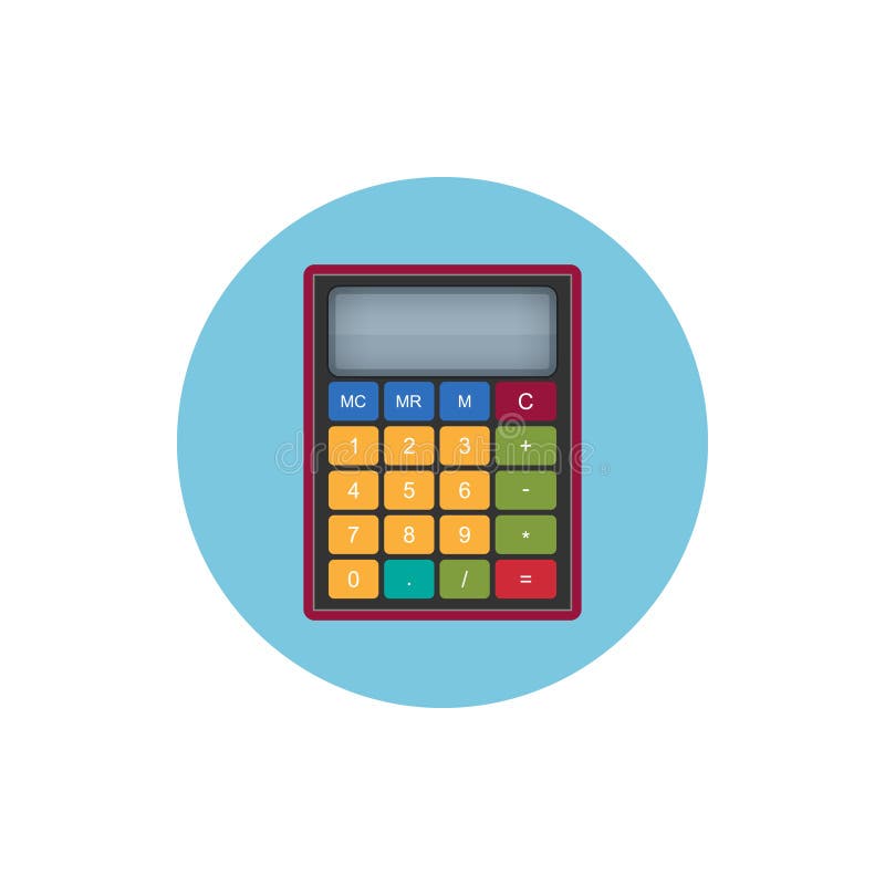 Calculator Icon, Vector Illustration Stock Vector - Illustration of ...