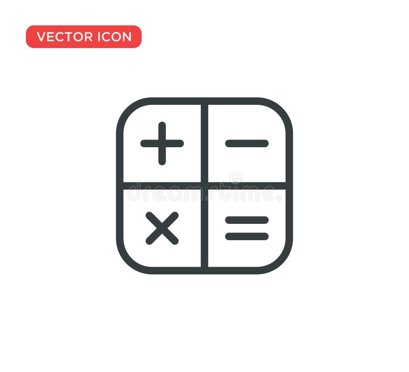 Calculator Icon Vector Illustration Design Editable Resizable EPS 10 ... Calculator Icon Vector Illustration Design Editable Resizable EPS 10 ...