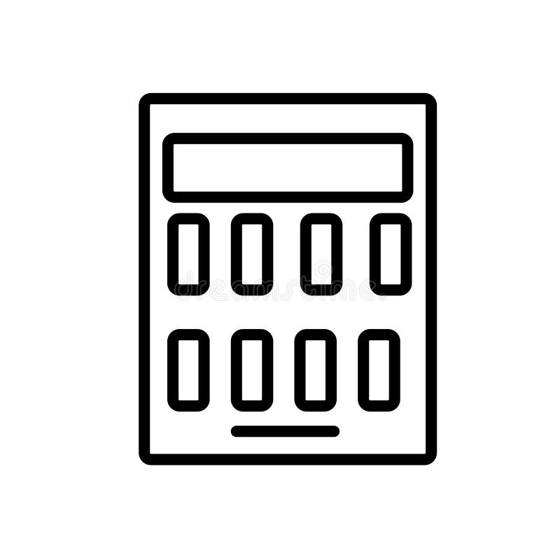 Calculator Icon Vector Isolated on White Background, Calculator Sign ...