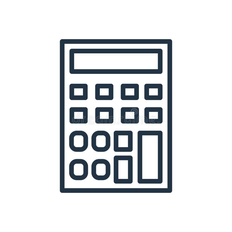 Calculator Icon Vector Isolated on White Background, Calculator Sign ...