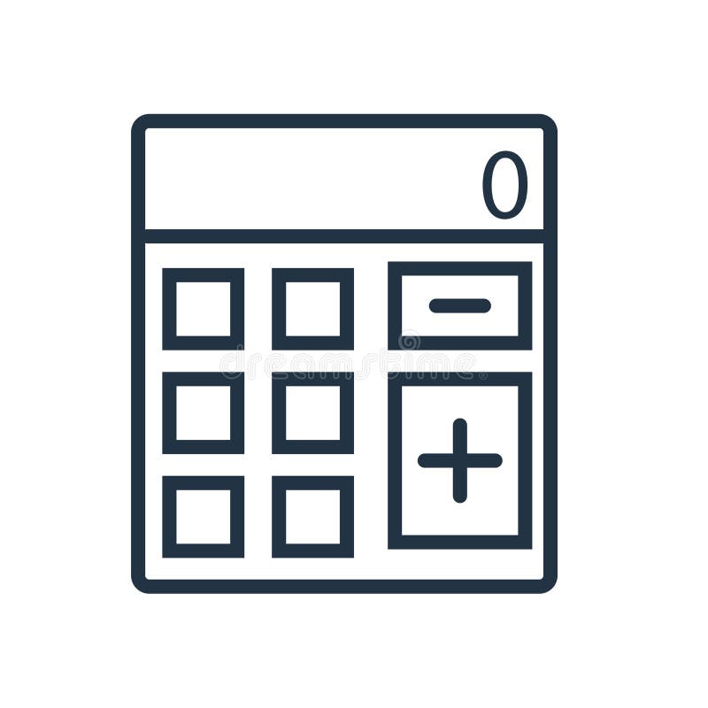 Calculator Icon Vector Isolated on White Background, Calculator Sign ... Calculator Icon Vector Isolated on White Background, Calculator Sign ...