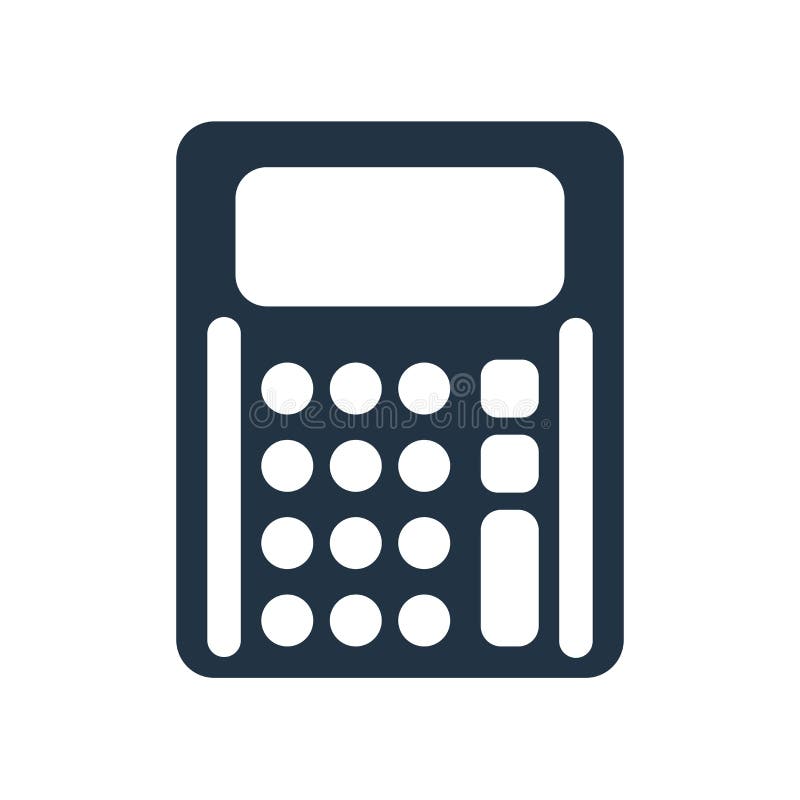 Calculator Icon Vector Isolated on White Background, Calculator Sign ...