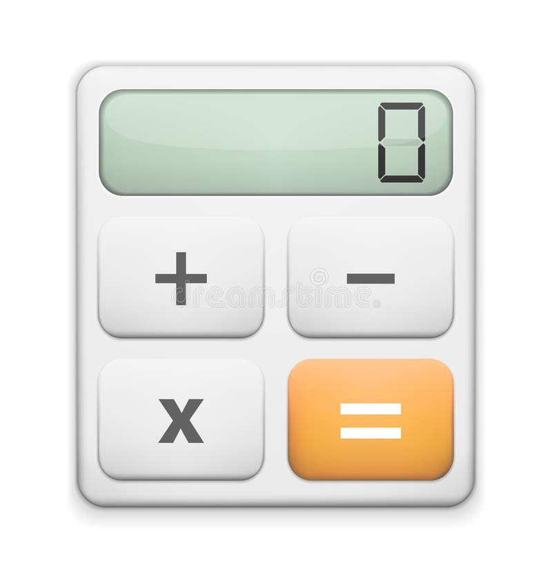 Calculator Icon stock vector. Illustration of calculator - 22000375