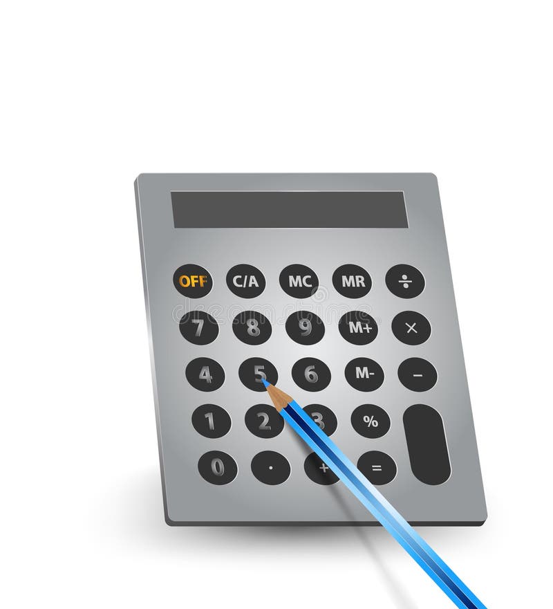 Calculator stock illustration. Illustration of mathematics - 51106258