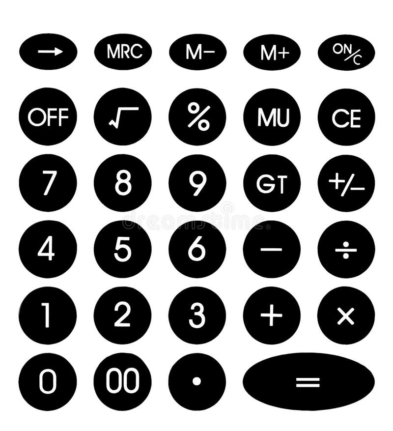 Calculator Interface stock illustration. Illustration of accessory ...