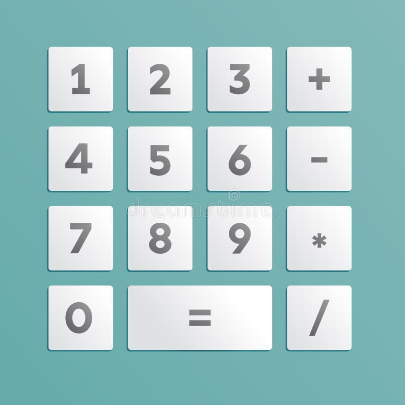 Blue Buttons Numbers Stock Illustrations – 1,200 Blue Buttons Numbers ...