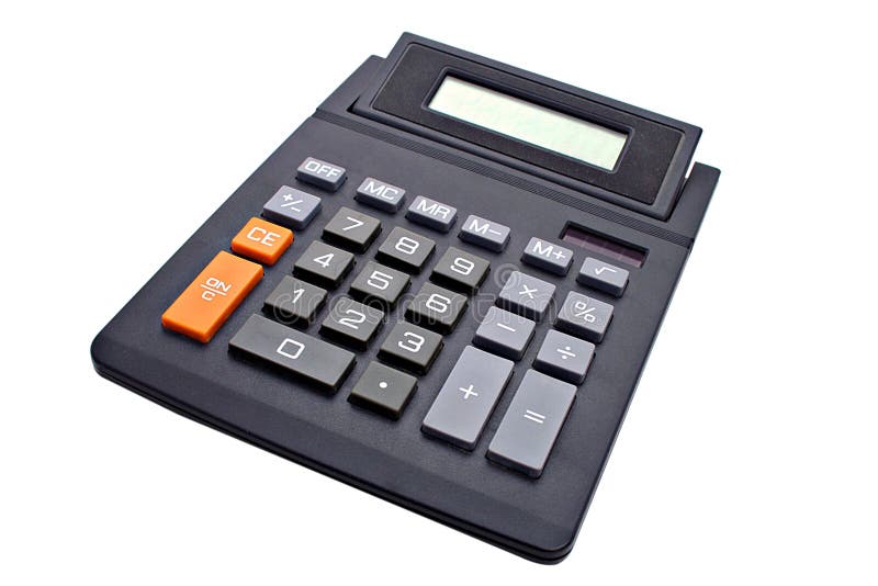 Calculator , isolated stock image. Image of display - 121304433