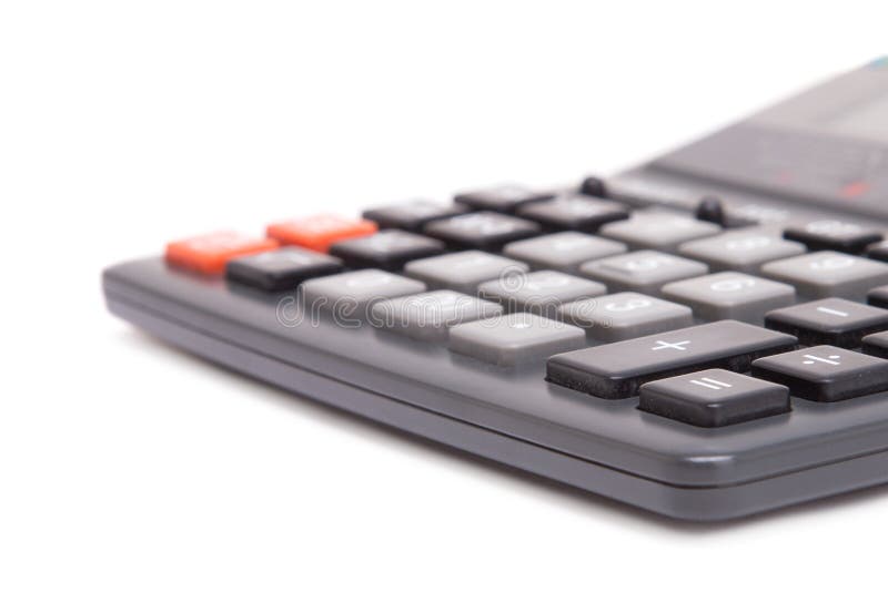 Calculator Isolated on White Background Stock Photo - Image of ...