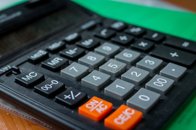 Calculator Isolated On White Background, Device For Calculating The ...