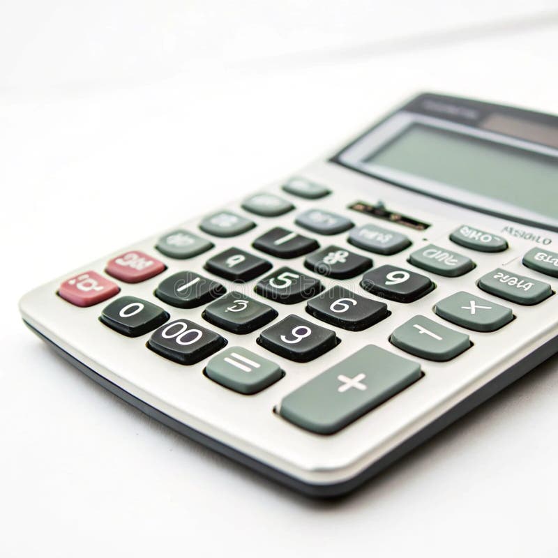 Calculator Isolated on White Background Stock Illustration ...