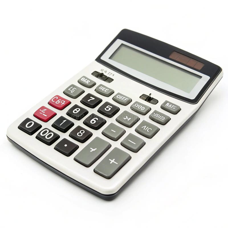 Calculator Isolated on White Background Stock Illustration ...