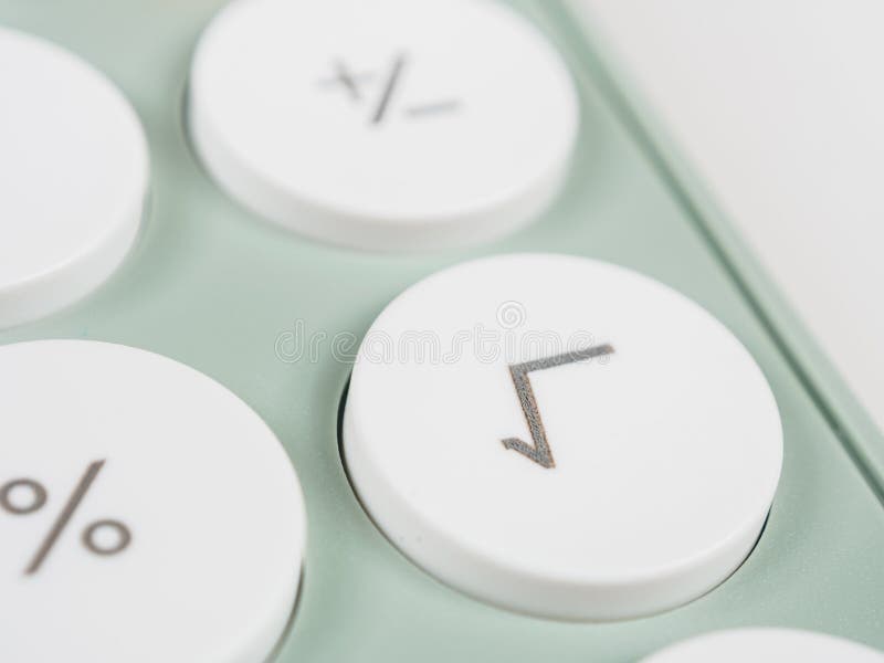 Calculator Key To Calculate the Square Root, Simplifying Mathematical ...