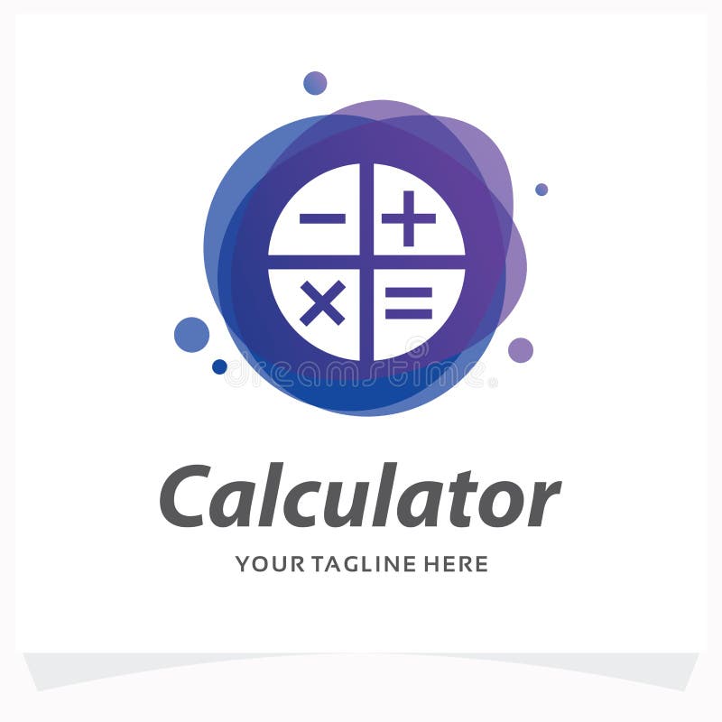Calculator Logo Design Template Stock Vector - Illustration of digital ...