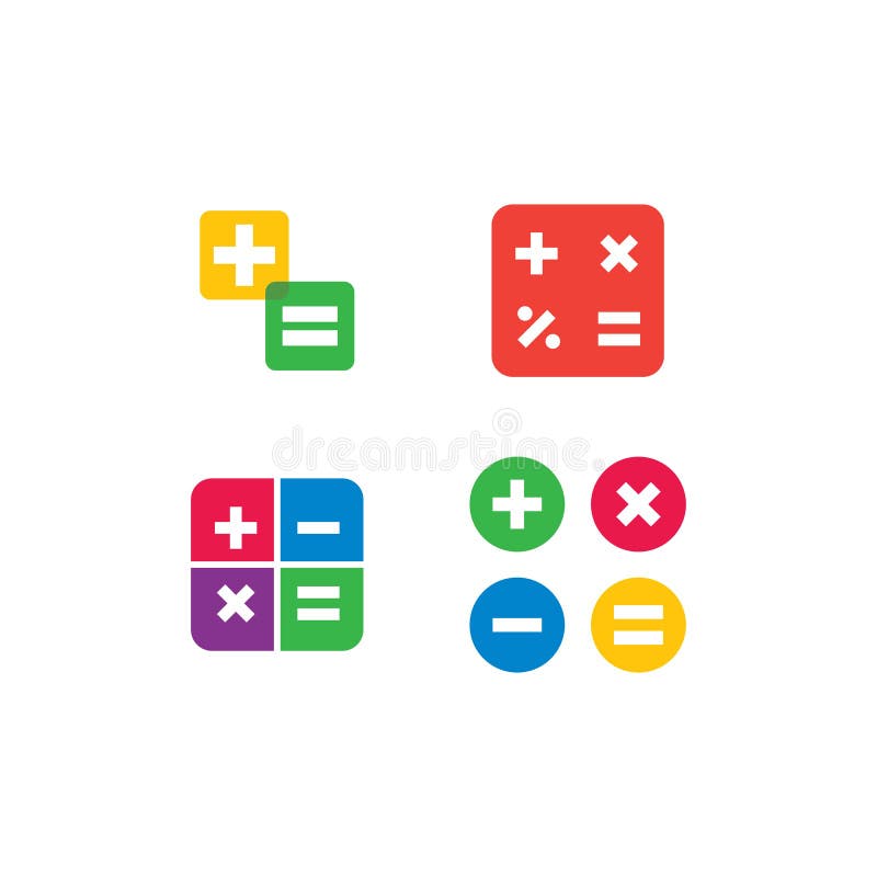 Calculator Logo Creative Mathematics App Isometric Logotype, 3d Cube ...