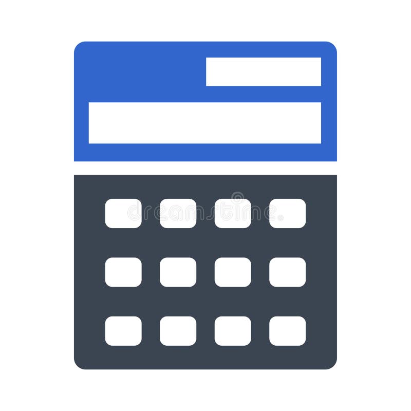 Calculator machine icon stock vector. Illustration of icon - 270349207