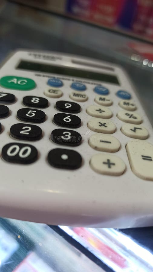 Calculator Machine Number for Bussines Tools Acounting Editorial Stock ...